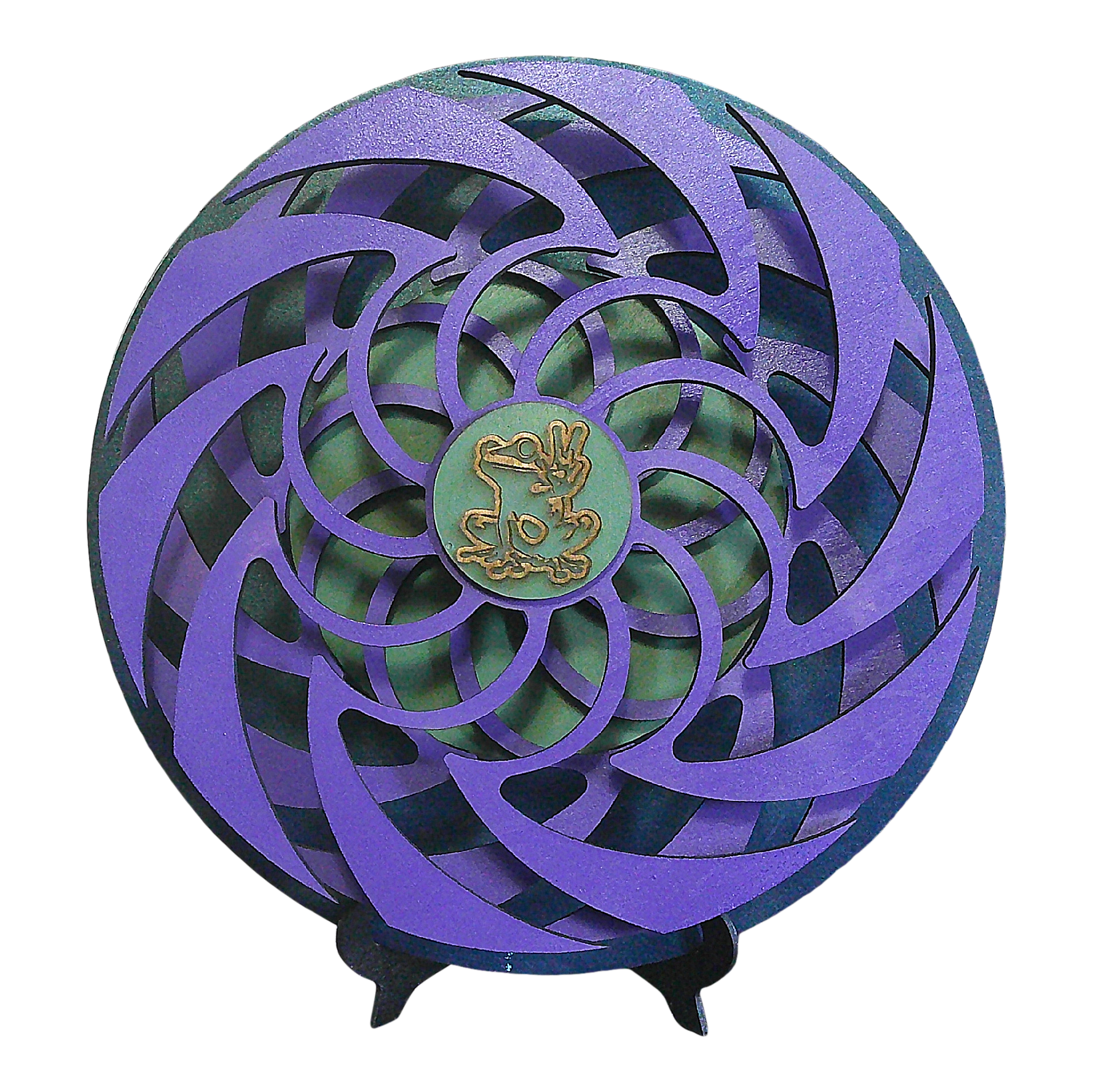 Green Peace Frog ~ Kinetic Tabletop Spinner – The Purple EcoVillage