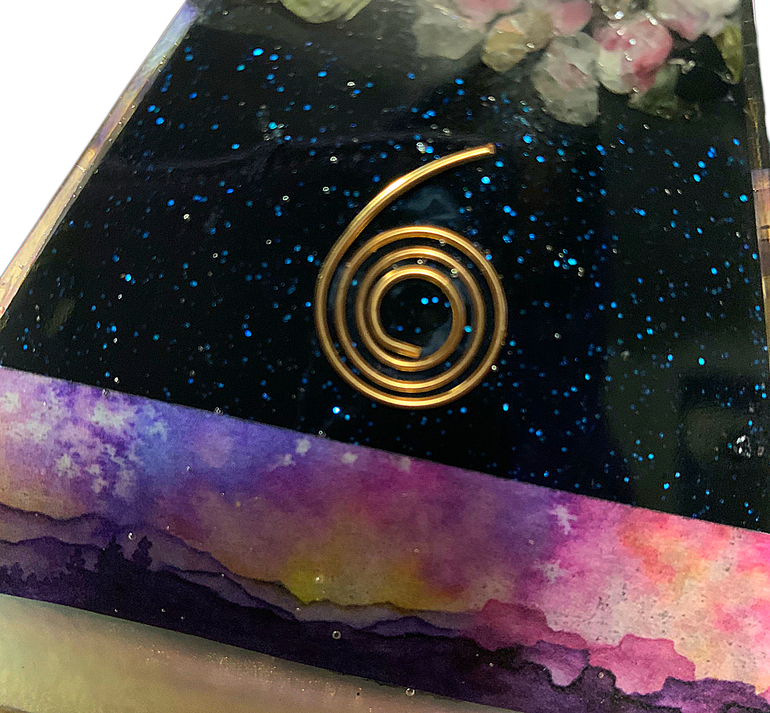 Twilight Vision Orgone Pyramid – Shungite Activated – The Purple EcoVillage